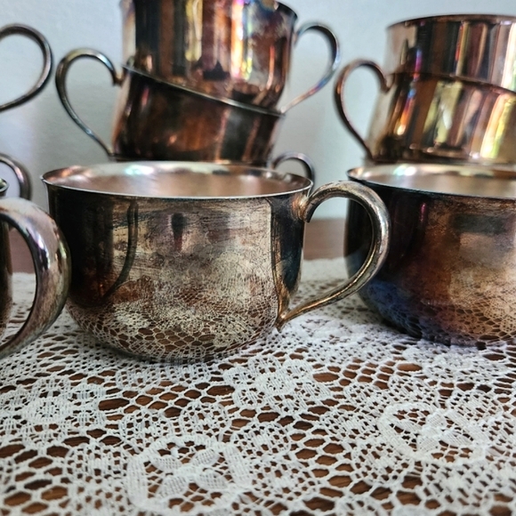 Oneida | Dining | Vintage Oneida Silver Tea Cups Set Of 2 | Poshmark